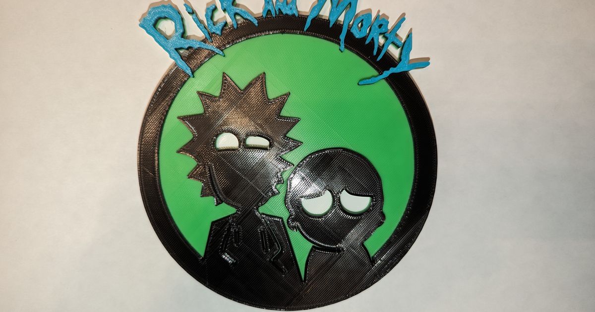 Rick and Morty Sign by Scootrhead | Download free STL model ...