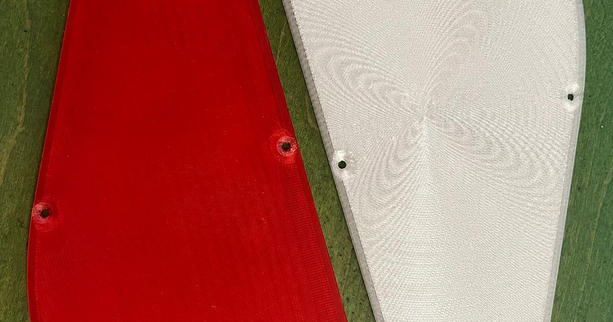 Guild Pilot Bass back plate by Damp Rabbit | Download free STL model ...