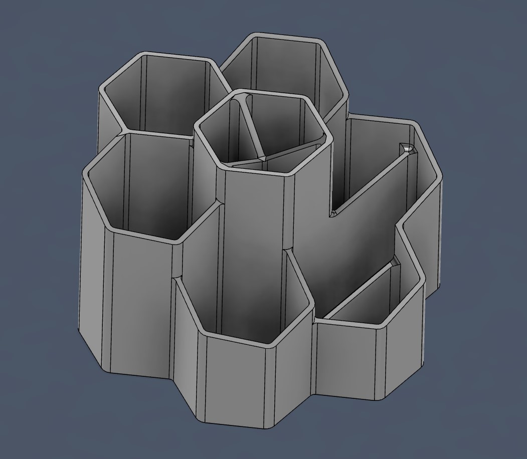 Honeycomb Desk Organizer by rblum | Download free STL model ...