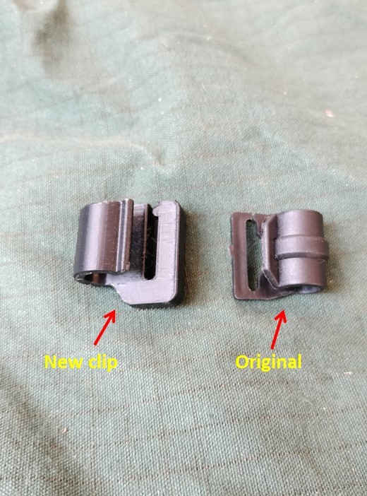 J Clip for swag or tent. (Fibreglass tent pole clip) by 3D Printbit ...