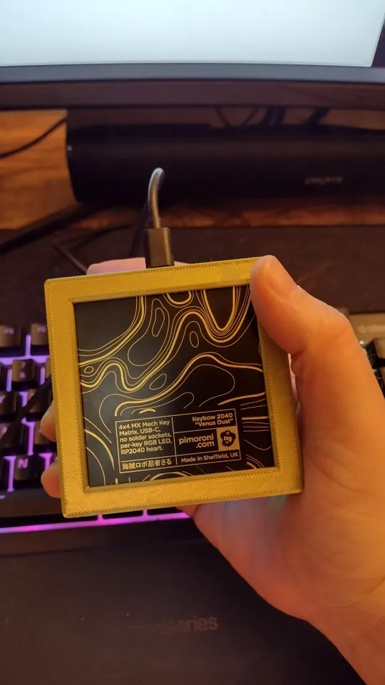 Case for Pimoroni Keybow 2040 with rear cutout by Dank Prophet ...