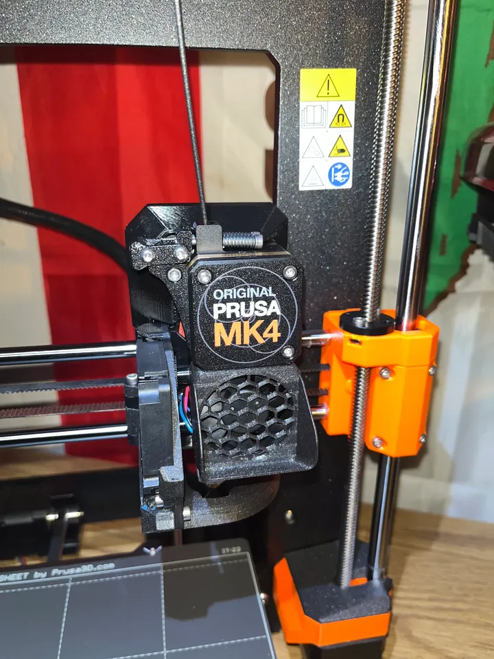 MK4 Hotend Fan Shield v3 with Honeycomb Fan Guard by grtych | Download ...