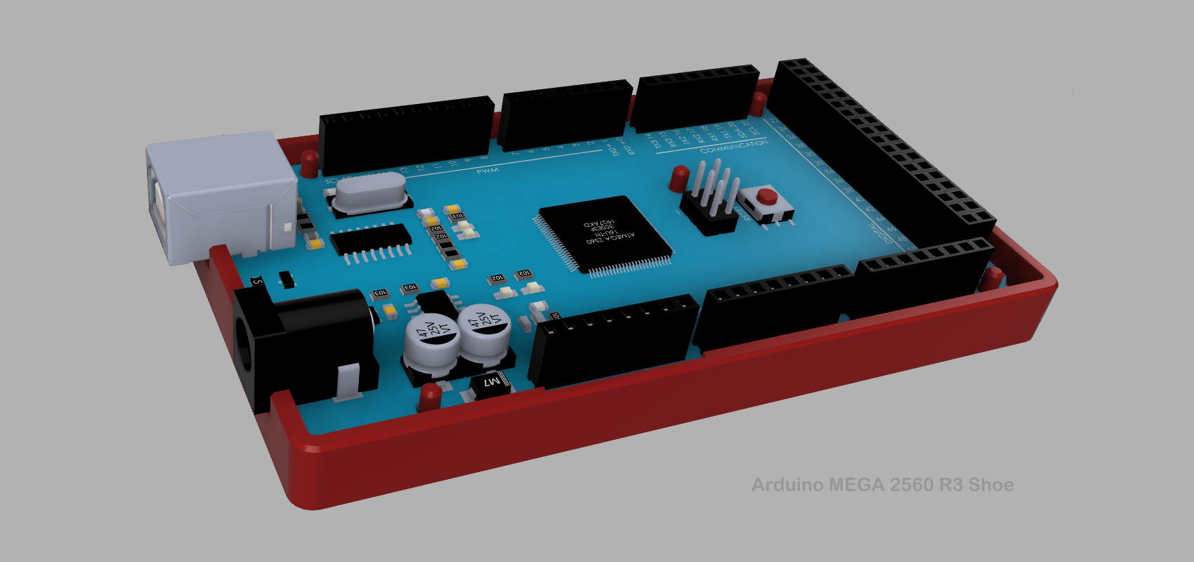 Arduino MEGA 2560 R3 Shoe by Udo | Download free STL model | Printables.com