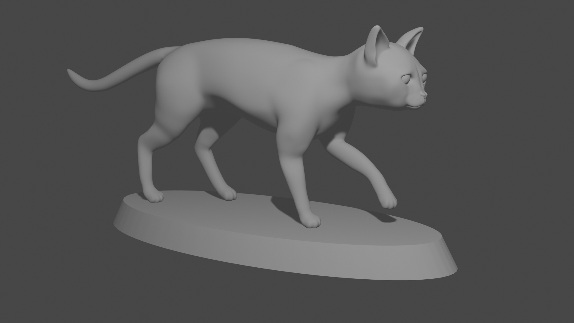 Walking cat miniature by MrKoatl | Download free STL model | Printables.com