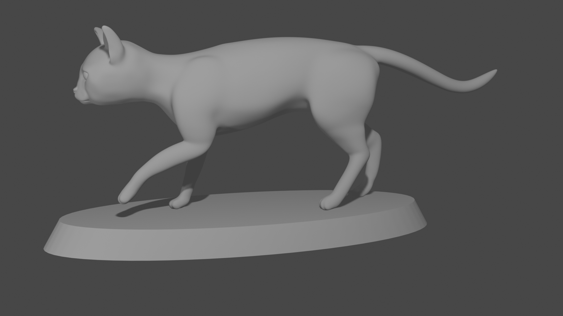 Walking cat miniature by MrKoatl | Download free STL model | Printables.com