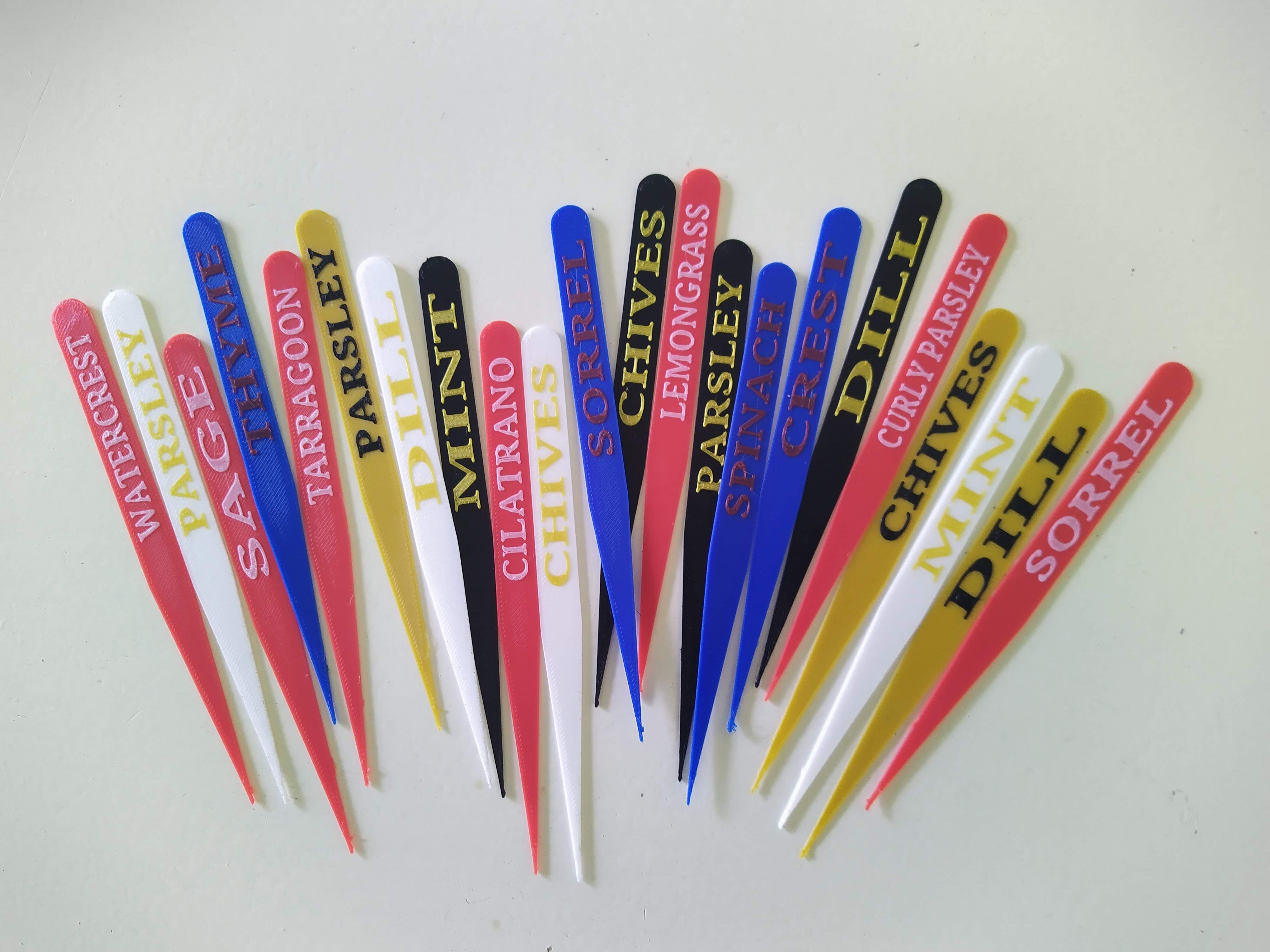 COMMON GARDEN HERBS STAKE LABELS TAGS by multilayers | Download free ...