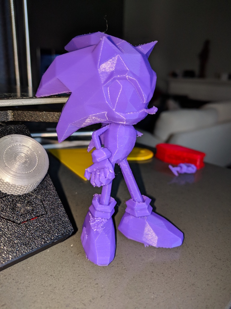 Sonic the Hedgehog - Low Poly by LenK13 | Download free STL model ...