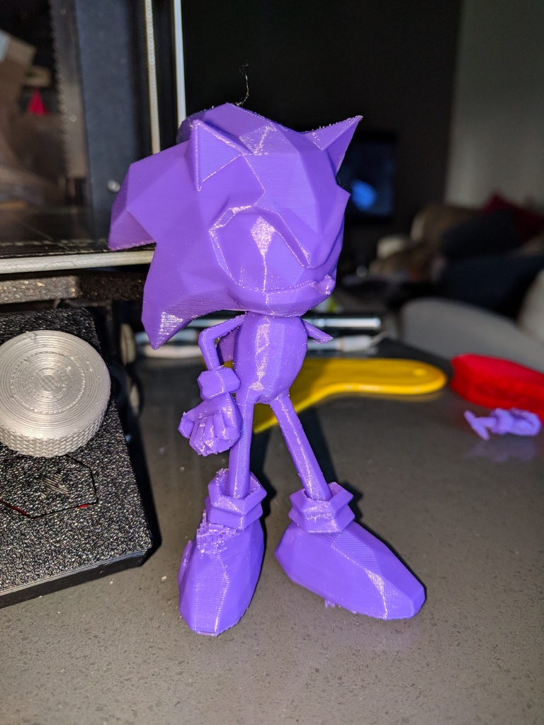 Sonic the Hedgehog - Low Poly by LenK13 | Download free STL model ...