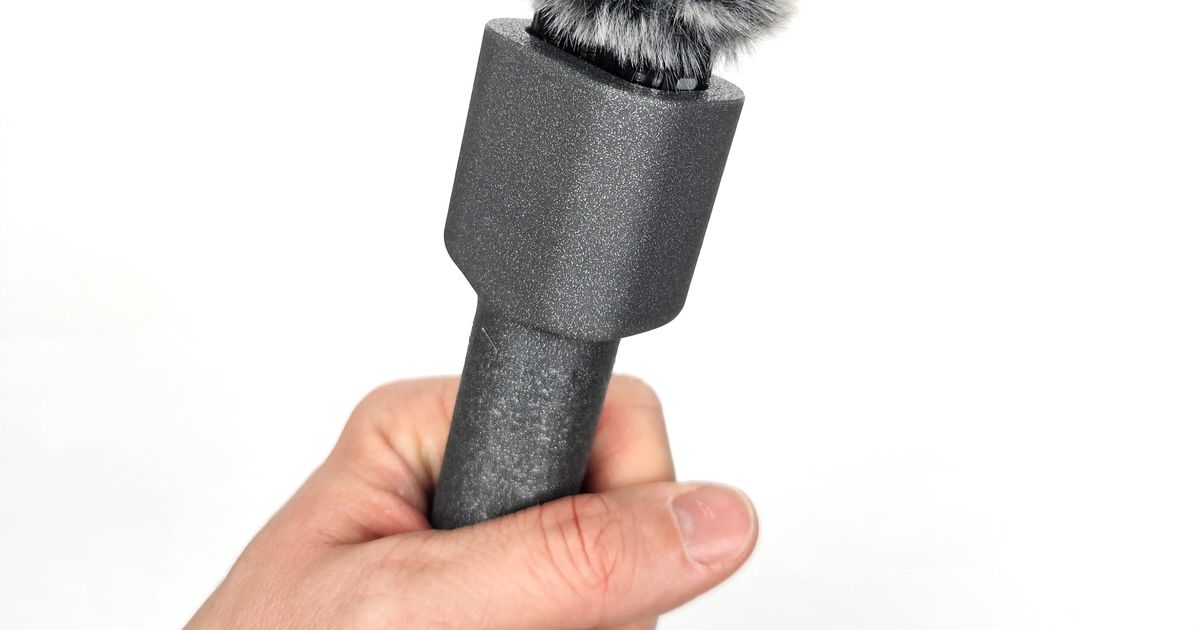 DJI Mic 2 Handle by CNC Kitchen | Download free STL model | Printables.com