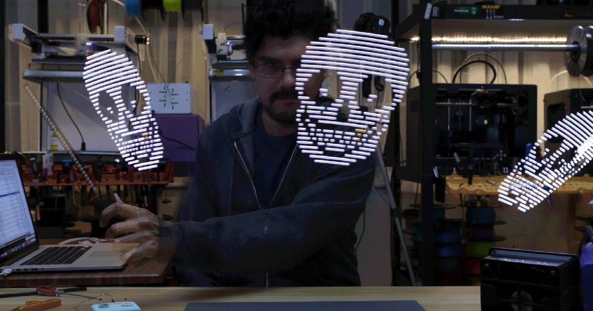 CircuitPython POV DotStar LED Wand by Adafruit | Download free STL ...