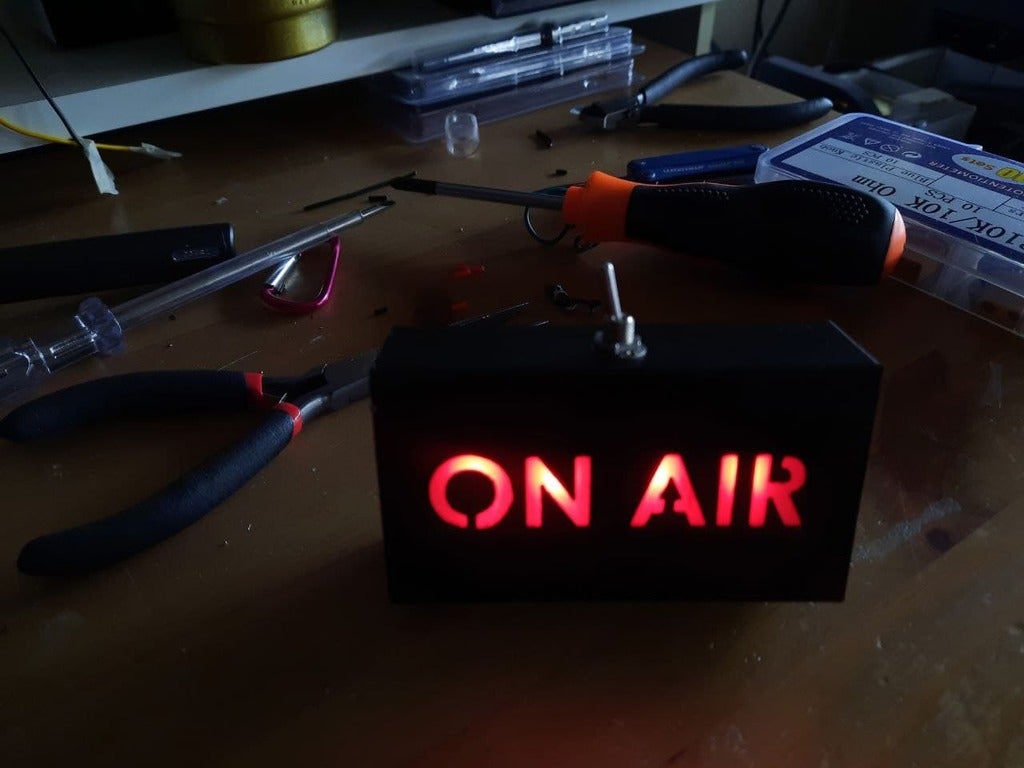 'On air' meeting sign for remote work by paritg | Download free STL ...
