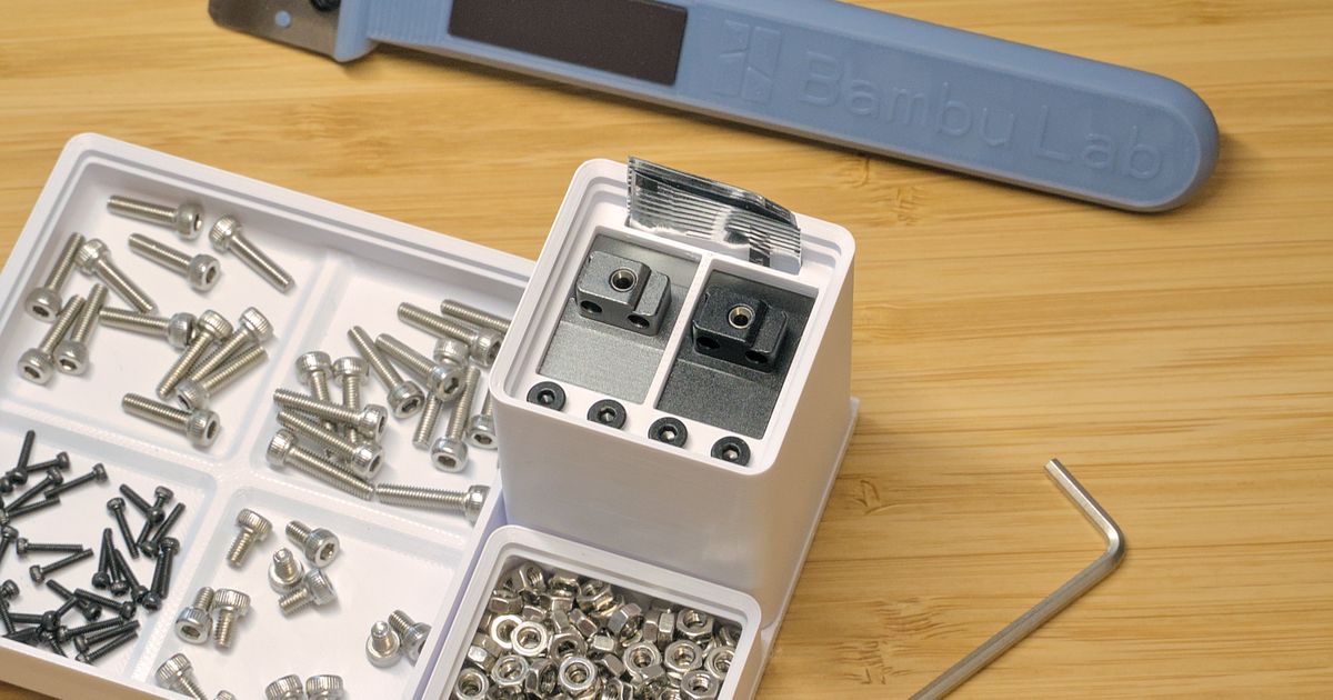 Gridfinity Bambu Lab Nozzle Storage For Bigger Silicone Sock And Clip ...