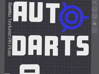 Autodarts lettering and symbol by icke_86 | Download free STL model ...