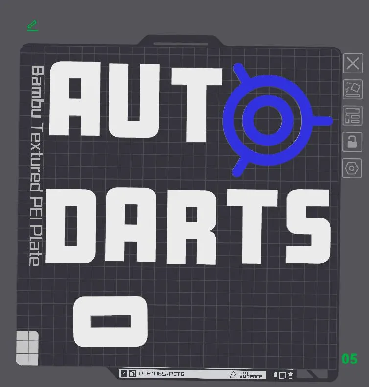 Autodarts lettering and symbol by icke_86 | Download free STL model ...