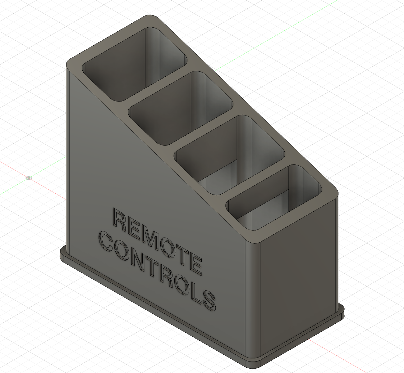 Remote controls holder by Tautvydas Deržinskas | Download free STL model | Printables.com