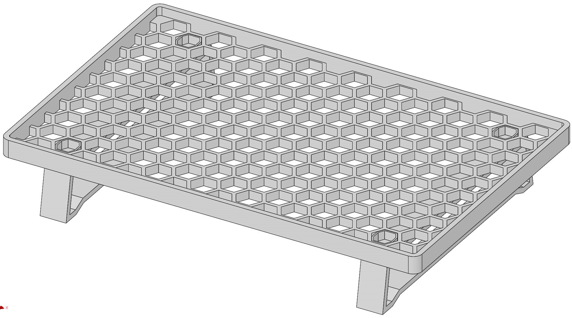 Hex Tray T1 - Bath supplies table/shelf for your bathroom by M_Cherry ...