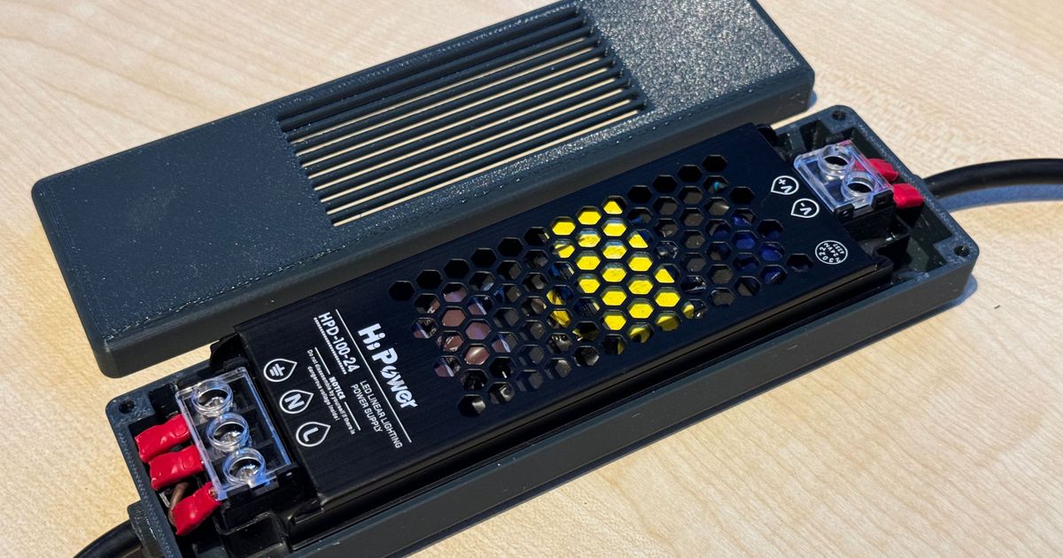 Goming LED PSU Cover by flakestyle | Download free STL model ...