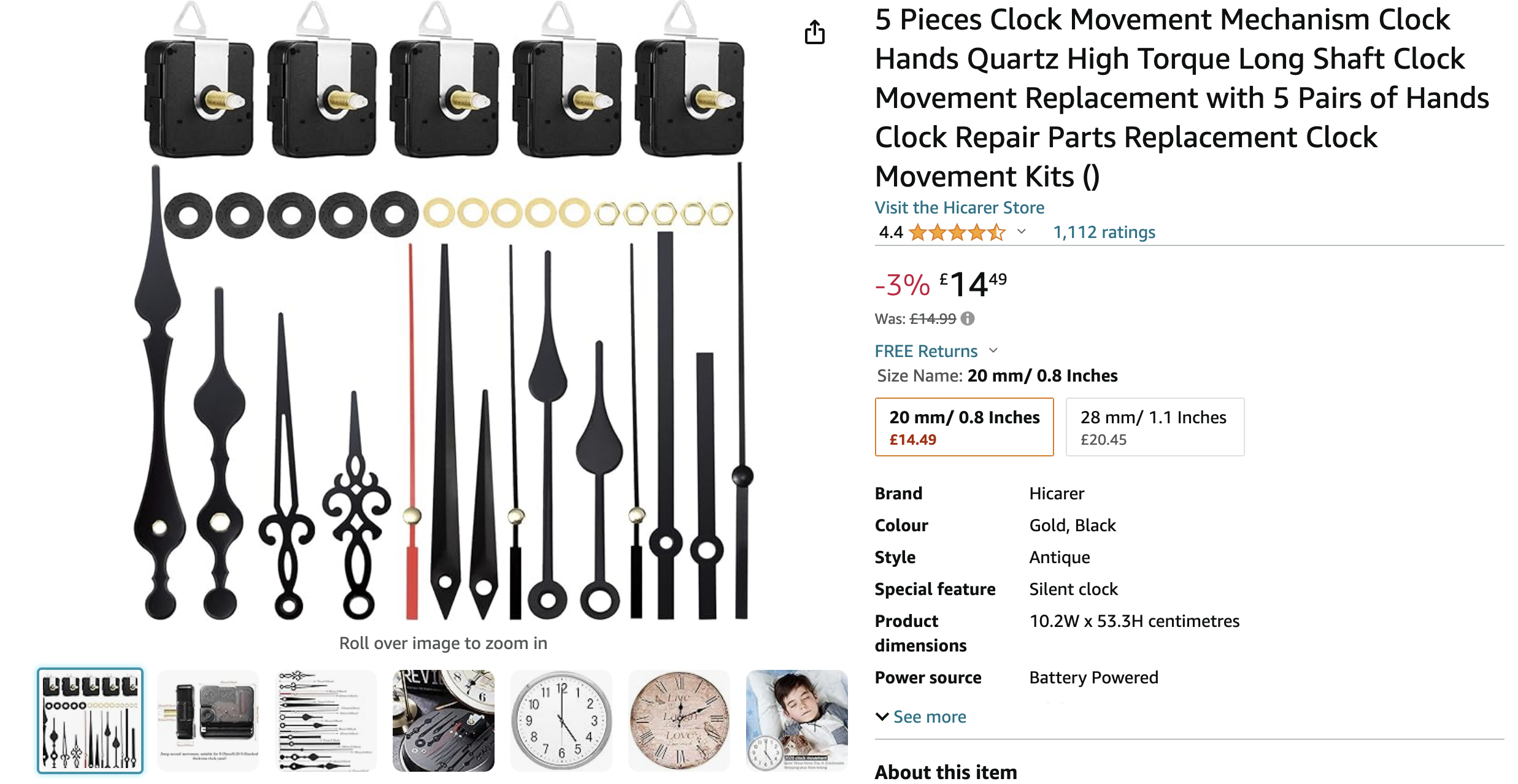 Modern Retro Style Desk Clock - Commercial Use by D3DCreative ...