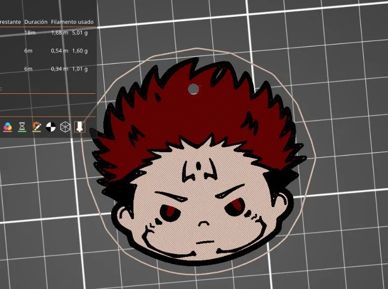 jujutsu kaisen Sukuna keychain by 3dcityquilmes | Download free STL ...