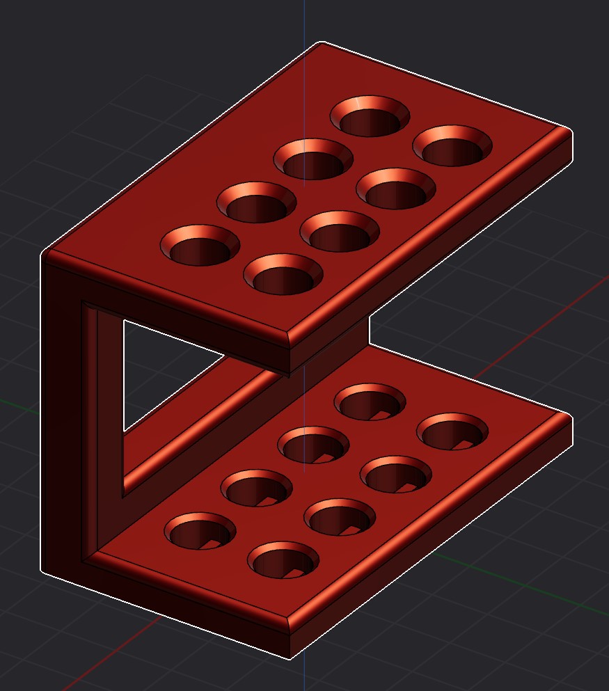 Glass Straw Drying Rack by Manub | Download free STL model | Printables.com