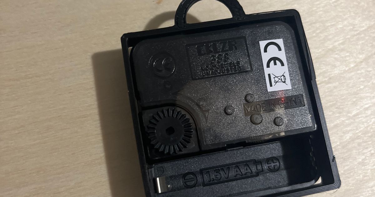 Wall clock mount von Konrad Bartosz | Kostenloses STL-Modell ...