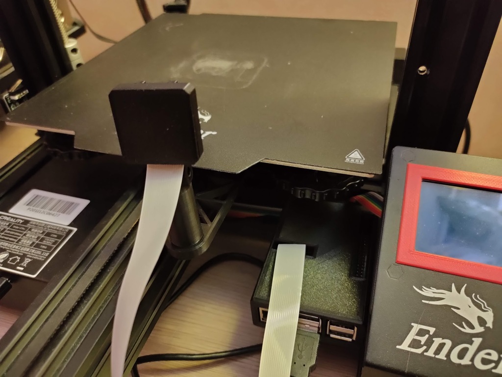 Raspberry Pi Camera Case and Arm for Ender 3 by Kharn | Download free ...