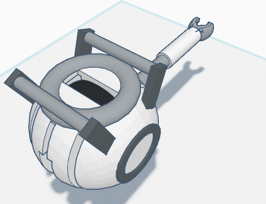 wheatley robot portal 1/2 (tinkercad) by prestpropotato | Download free ...