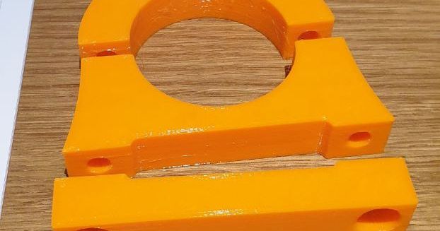 Gitterstabmatten Halter für runde Pfosten by Willi | Download free STL model | Printables.com