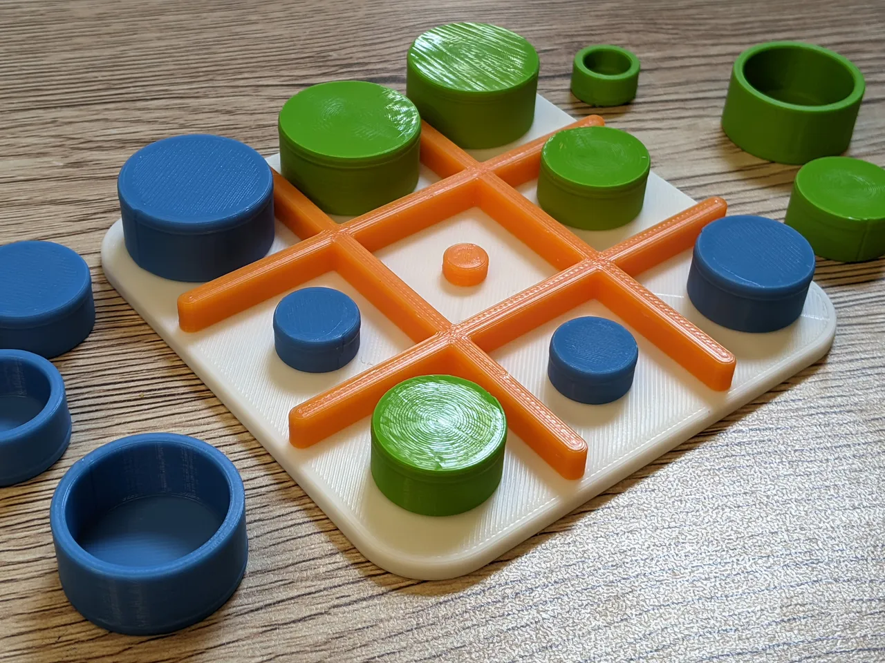 Tic-Tac-Cap: A Game of Stacking and Stealing by kriswillcode | Download free STL model ...