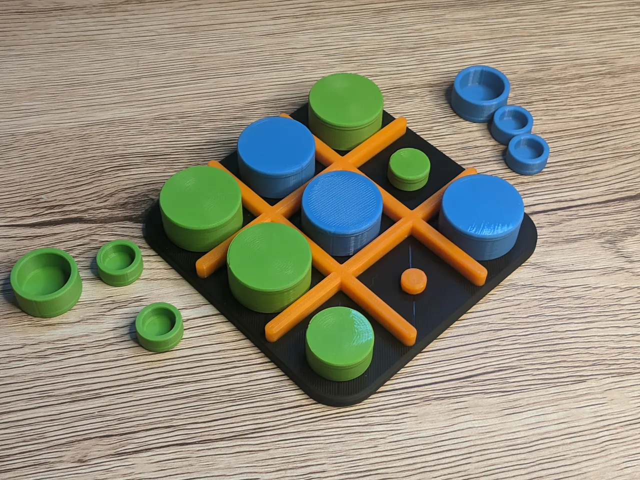 Tic-Tac-Cap: A Game of Stacking and Stealing by kriswillcode | Download free STL model ...