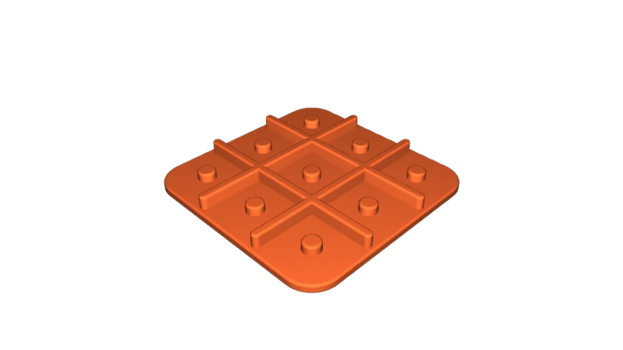 Tic-Tac-Cap: A Game of Stacking and Stealing by kriswillcode | Download free STL model ...