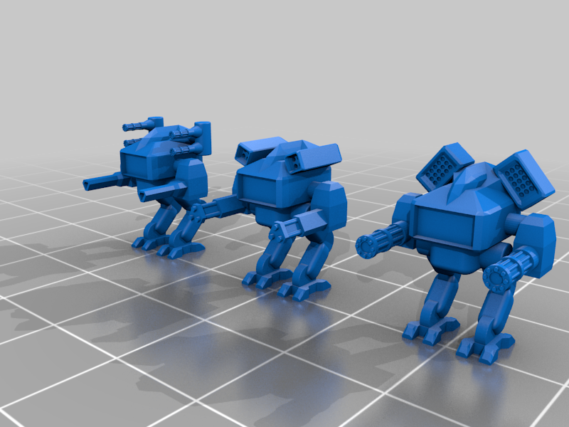 Mech Units - Echo Squad by Rhanson | Download free STL model ...