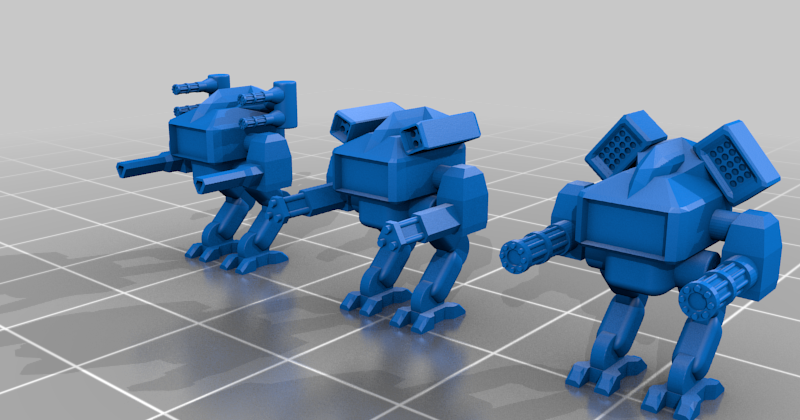 Mech Units - Echo Squad by Rhanson | Download free STL model ...
