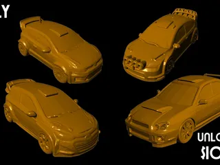 Subaru Impreza WRX STI by FickleFiendStudio | Download free STL model ...