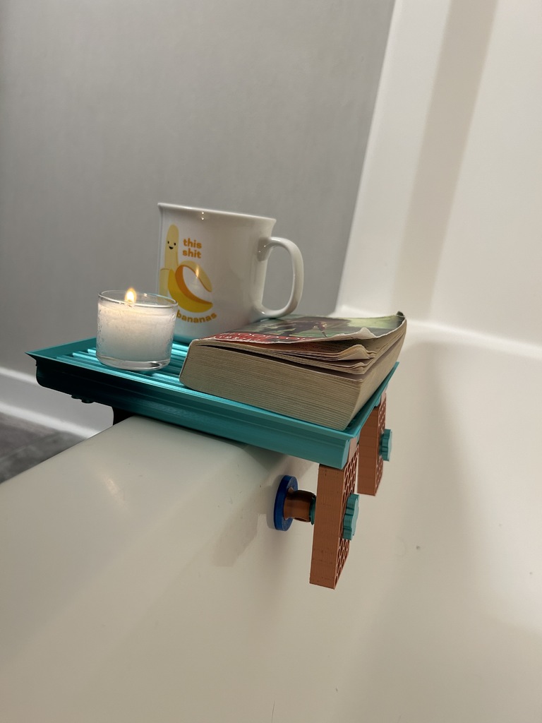 Mountable Tub Shelf by drewbs | Download free STL model | Printables.com