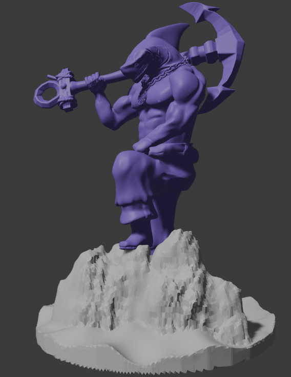 Shark folk brute pirate barbarian par Mateusz Rybicki | Téléchargez ...