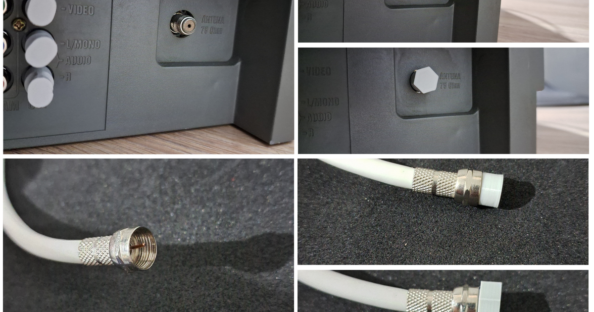 Protection cap for coaxial/RF connectors by Midori | Download free STL ...