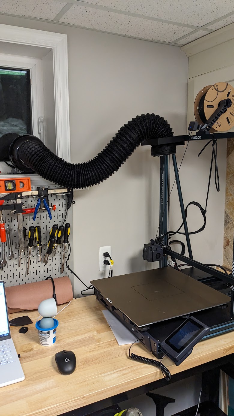 Elegoo Neptune 3 Max adapter for 4 inch ducting by Anthony Dourish ...