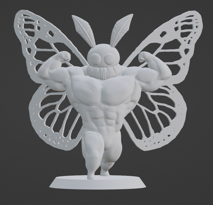 Swole Mothman! by Jessesaiah | Download free STL model | Printables.com
