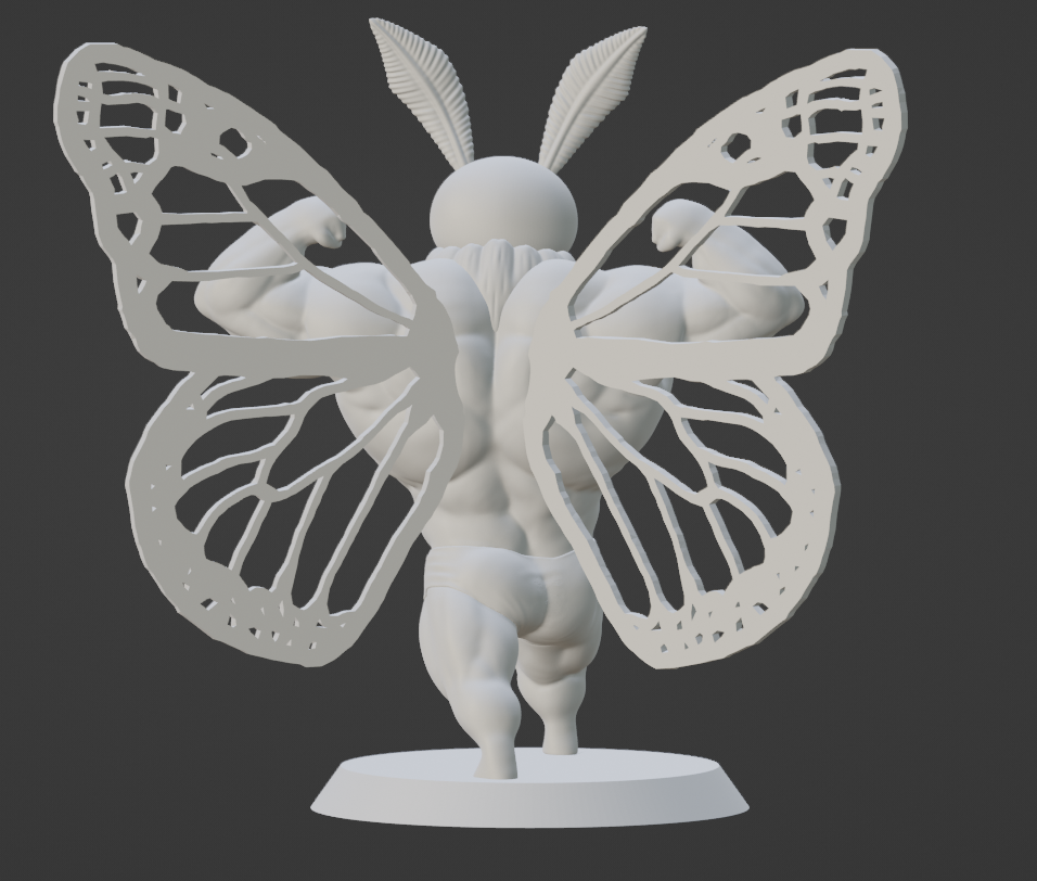 Swole Mothman! by Jessesaiah | Download free STL model | Printables.com