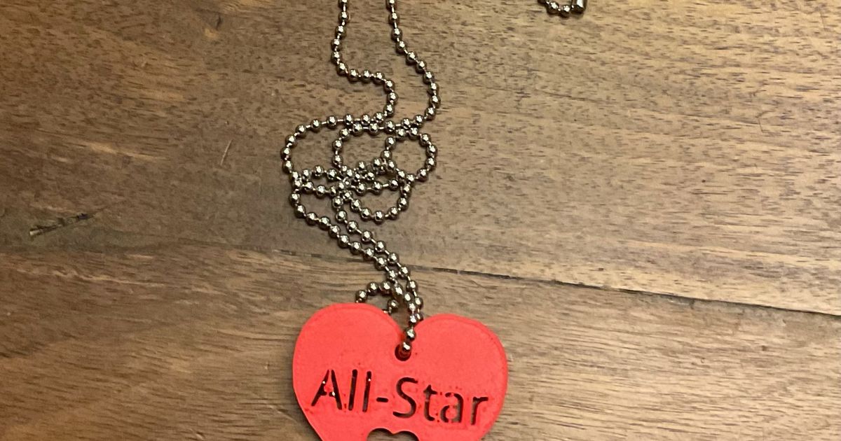 All-Star heart for backpack/necklace/keychain by Ktowns | Download free ...