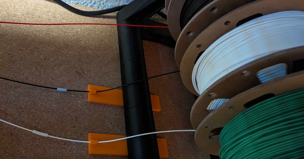 Simple filament guide for - Modular Spool Holder by Houston's3DPrints ...