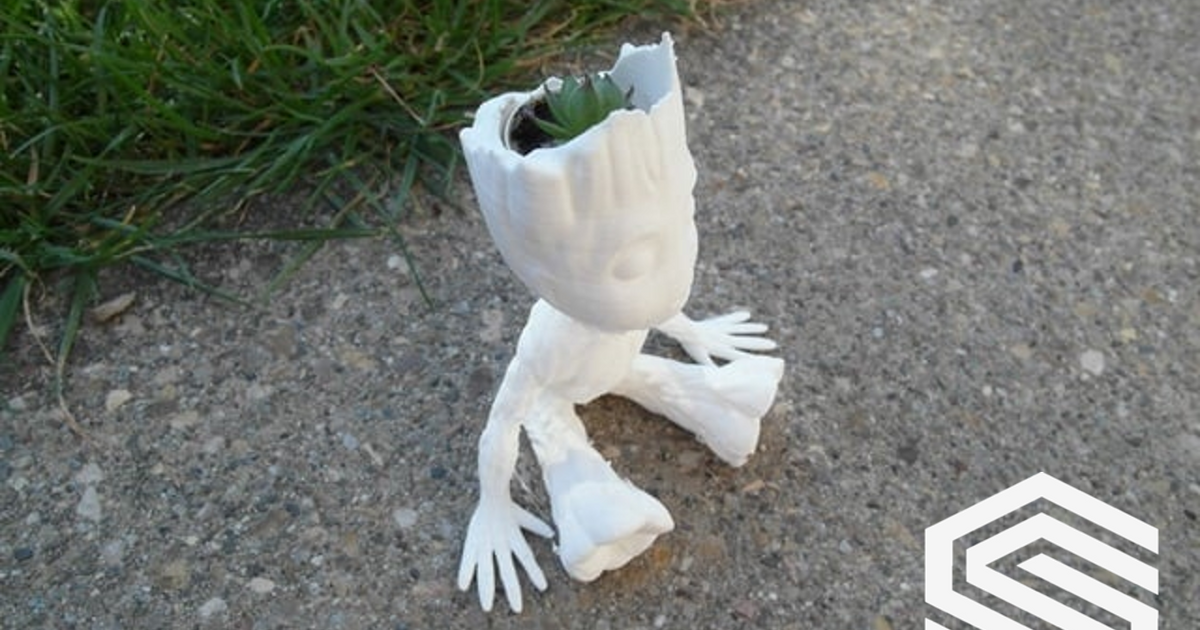 Self watering baby groot planter by UniversalMaker | Download free STL ...