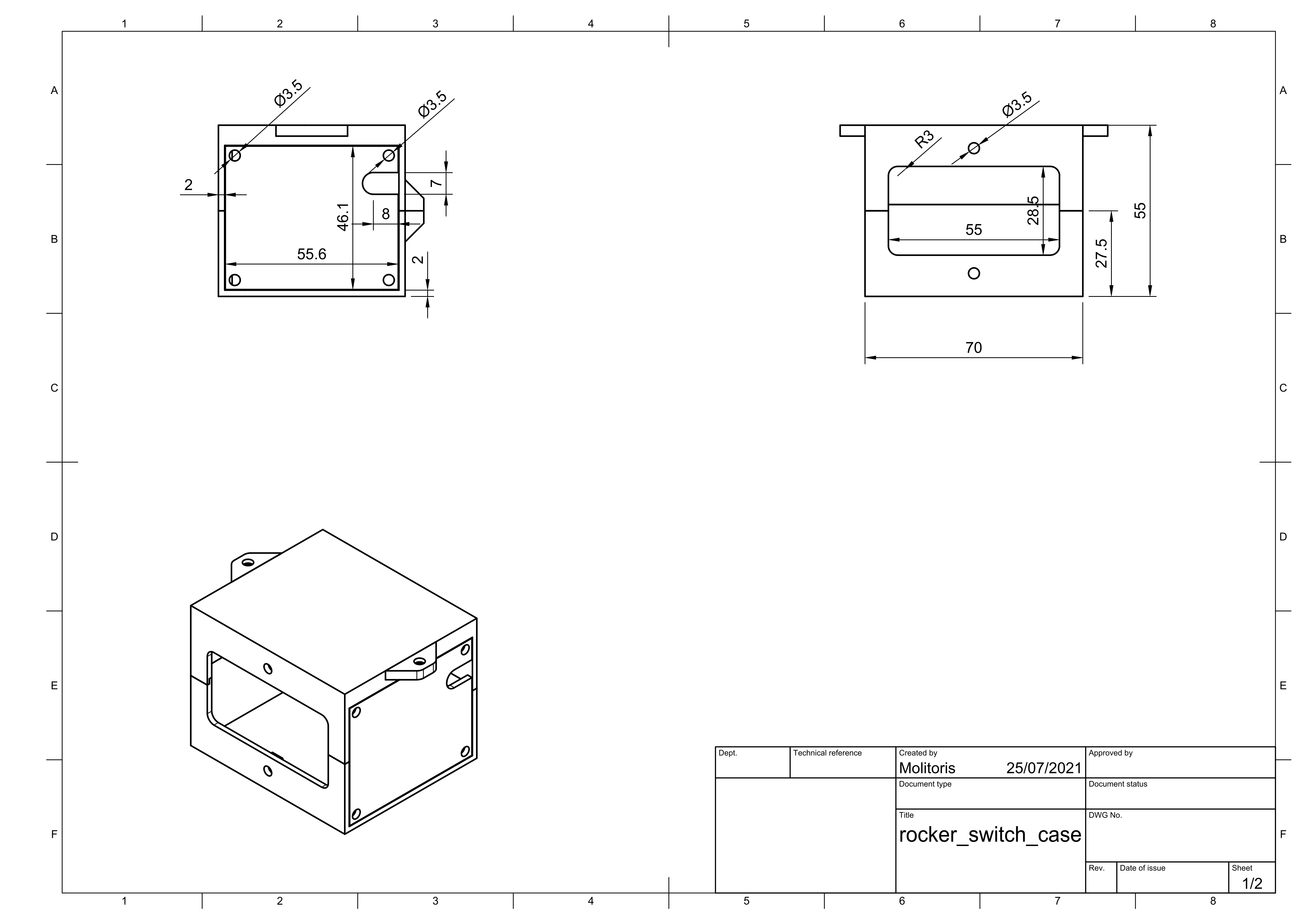 Case for a C14 electrical AC socket by Molitoris | Download free STL ...