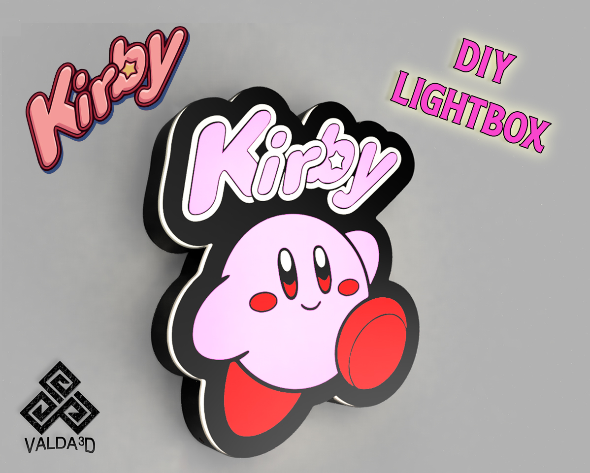 Kirby Lightbox Lamp by Valda3D | Download free STL model | Printables.com