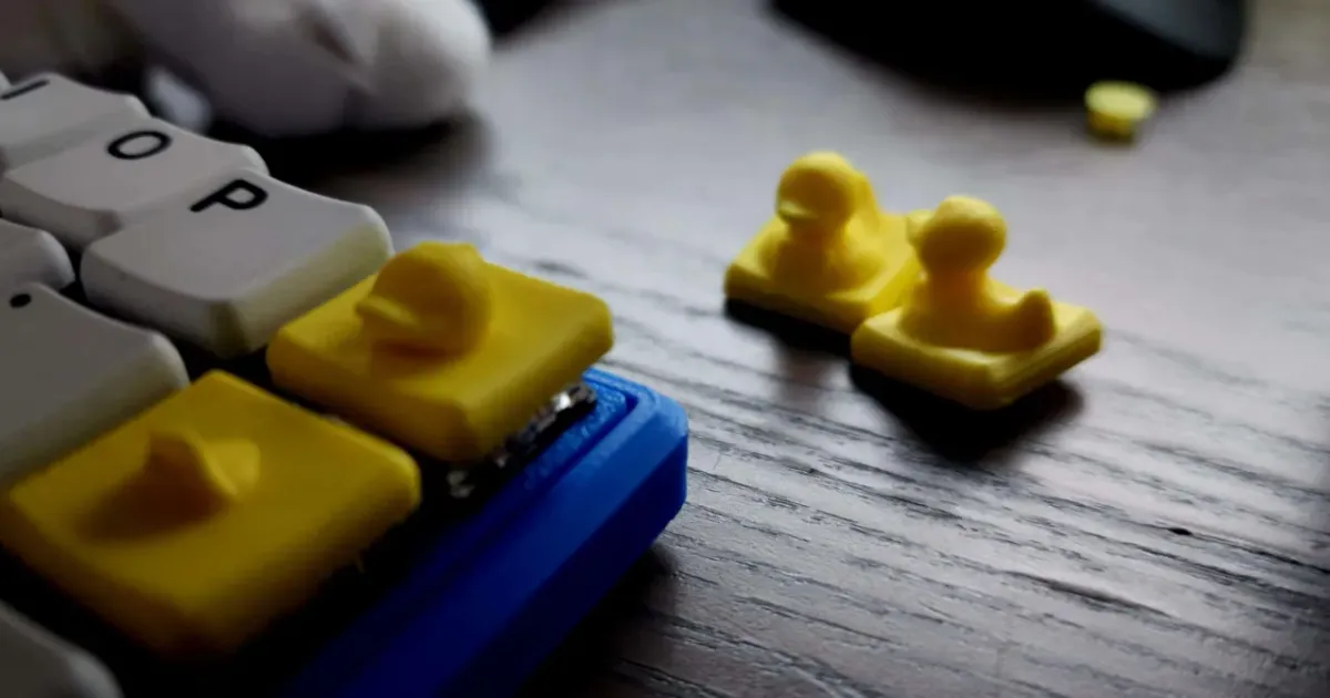duck-sculpted choc keycaps by gos-mos | Download free STL model ...