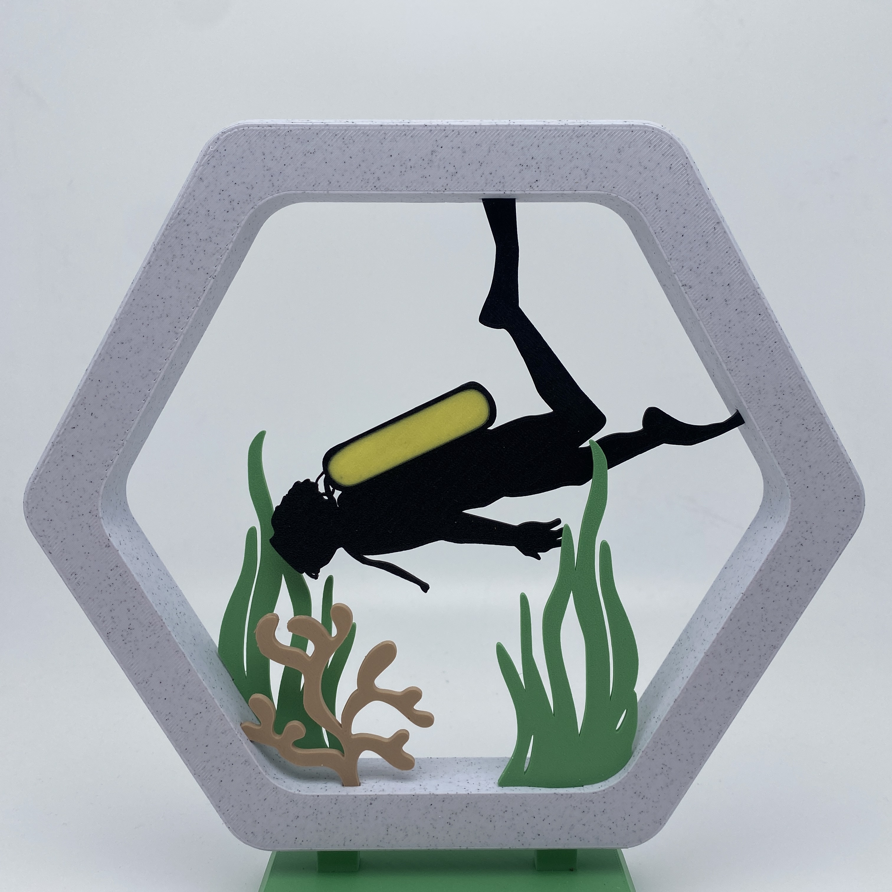 Frame scuba diver por Xav83 | Descargar modelo STL gratuito ...