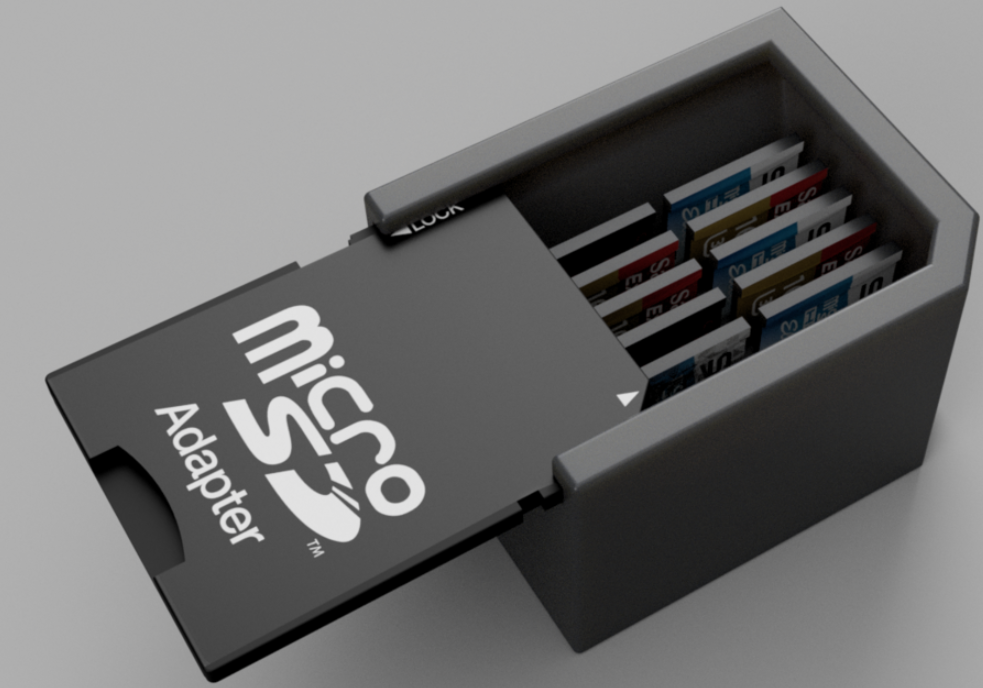 SD Card Holder by Weston Happy | Download free STL model | Printables.com