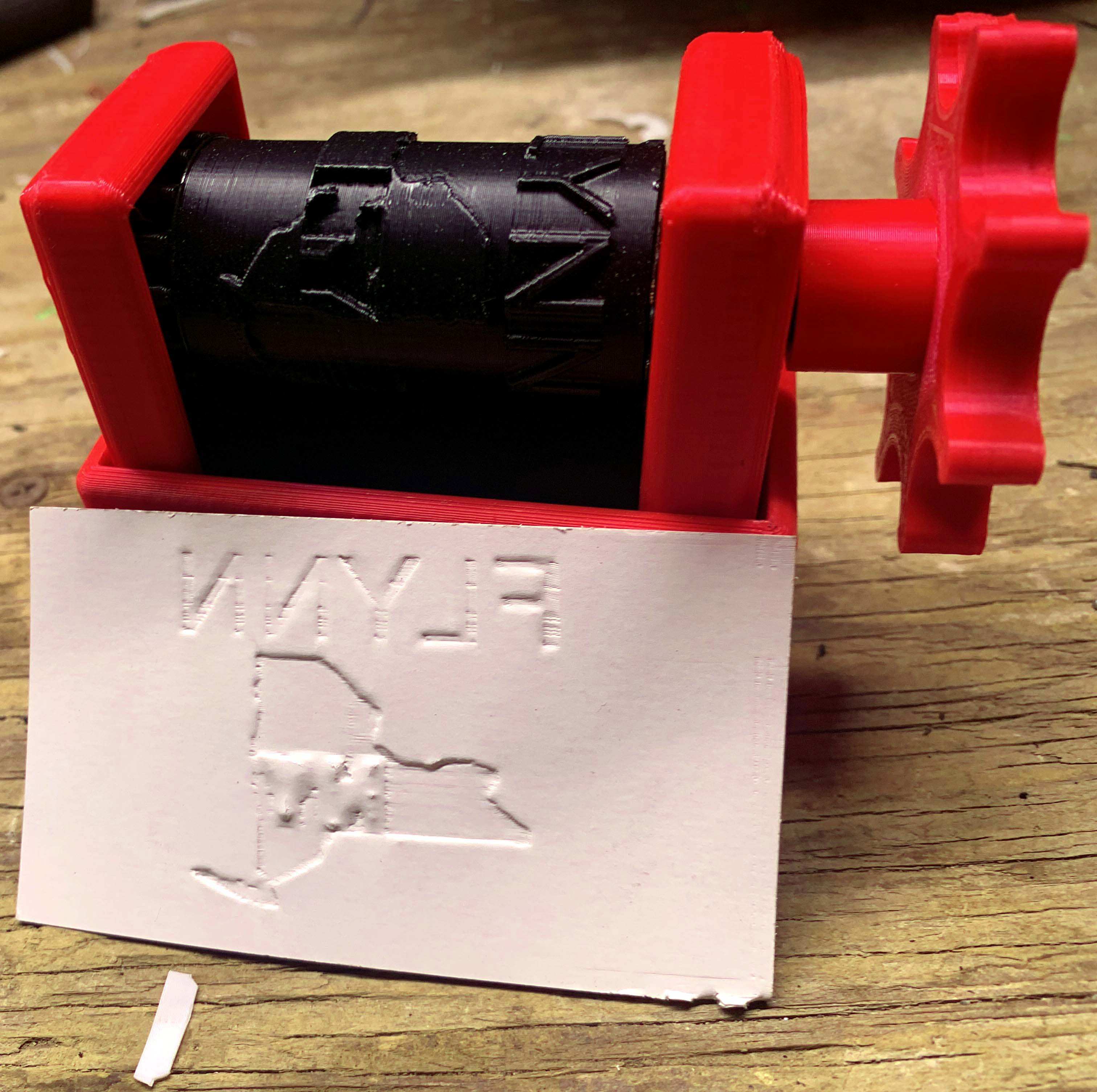 NYS Business card embosser roller by Flynn | Download free STL model ...
