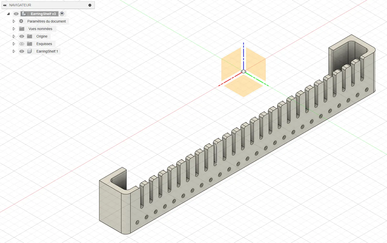 Earring Organiser Wallmount by akarun | Download free STL model ...